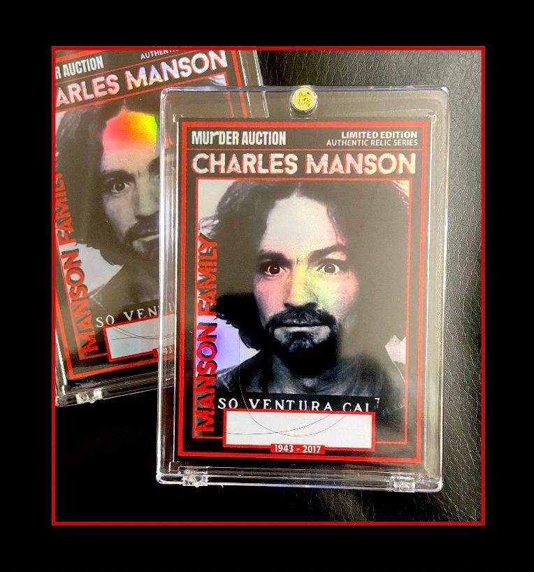 SALE!!! Charles Manson Authentic Hair Sample Relic Classic Mugshot ...