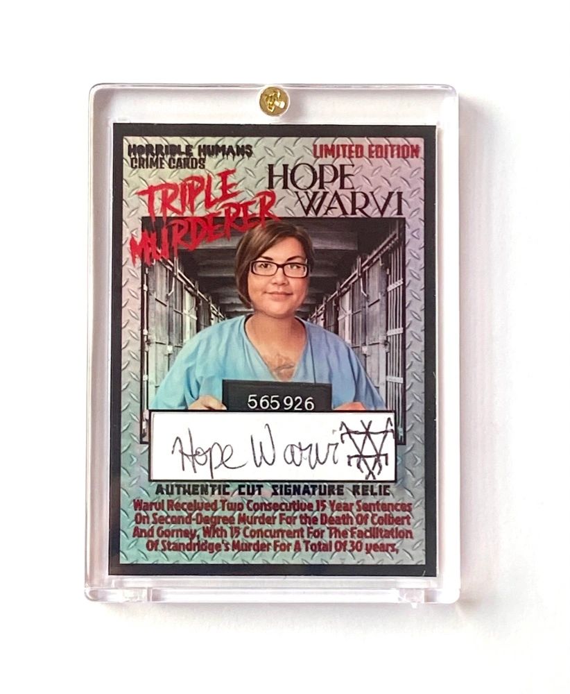 Hope Warvi Authentic Cut Signature Relic Card COA On Back Comes In ...