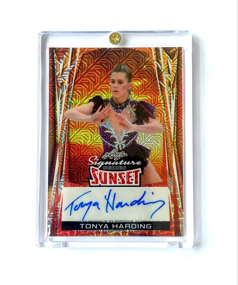 TONYA HARDING 1/1 Sunset Signature Leaf 2025 Trading Card In Collector ...