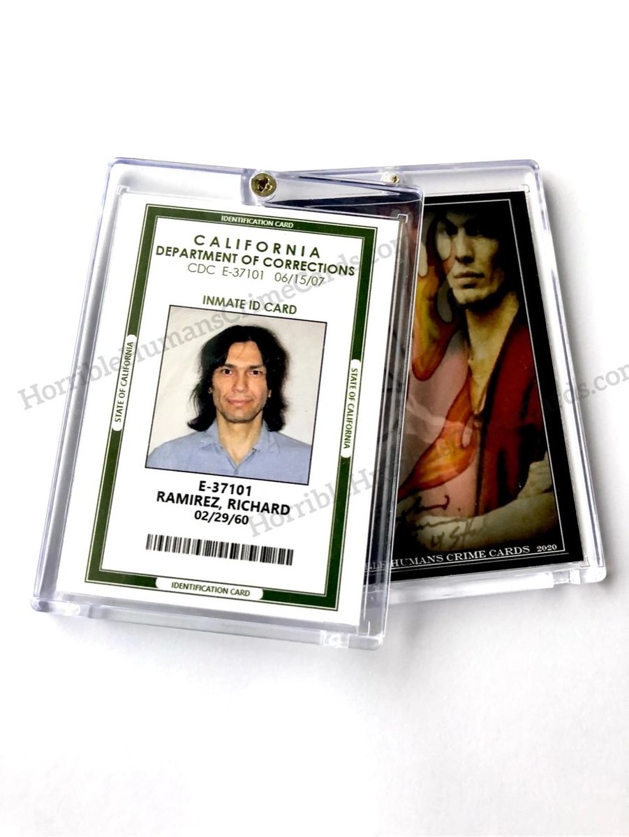 RICHARD RAMIREZ “Night Stalker” California Prison Identification Card ...