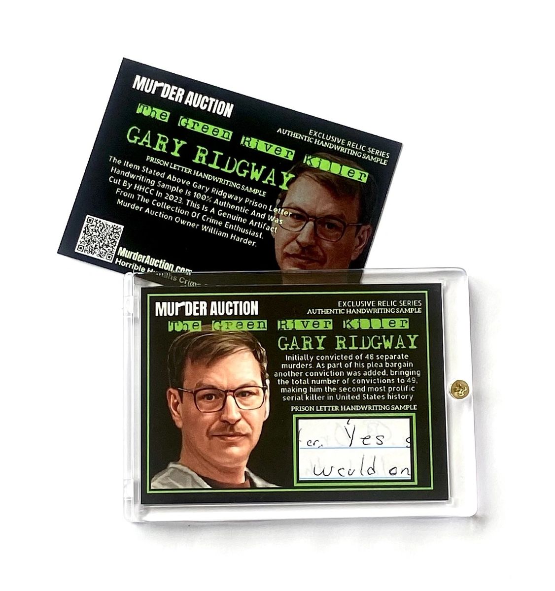 Gary Ridgway “Green River Killer” Authentic Prison Letter Handwriting ...