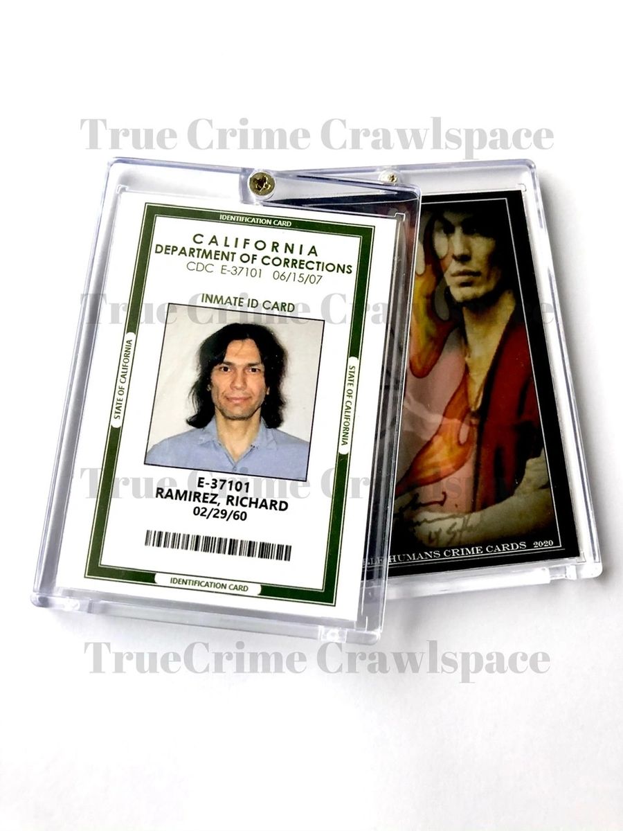 RICHARD RAMIREZ “Night Stalker” California Prison Identification Card