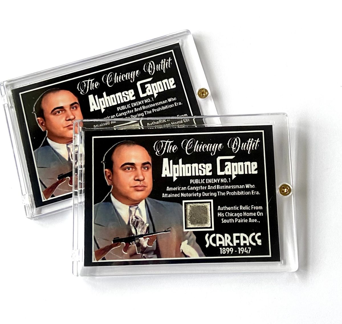 Al Capone SCARFACE Authentic Relic Card In Collector’s Case