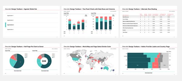 One-click slide design tools