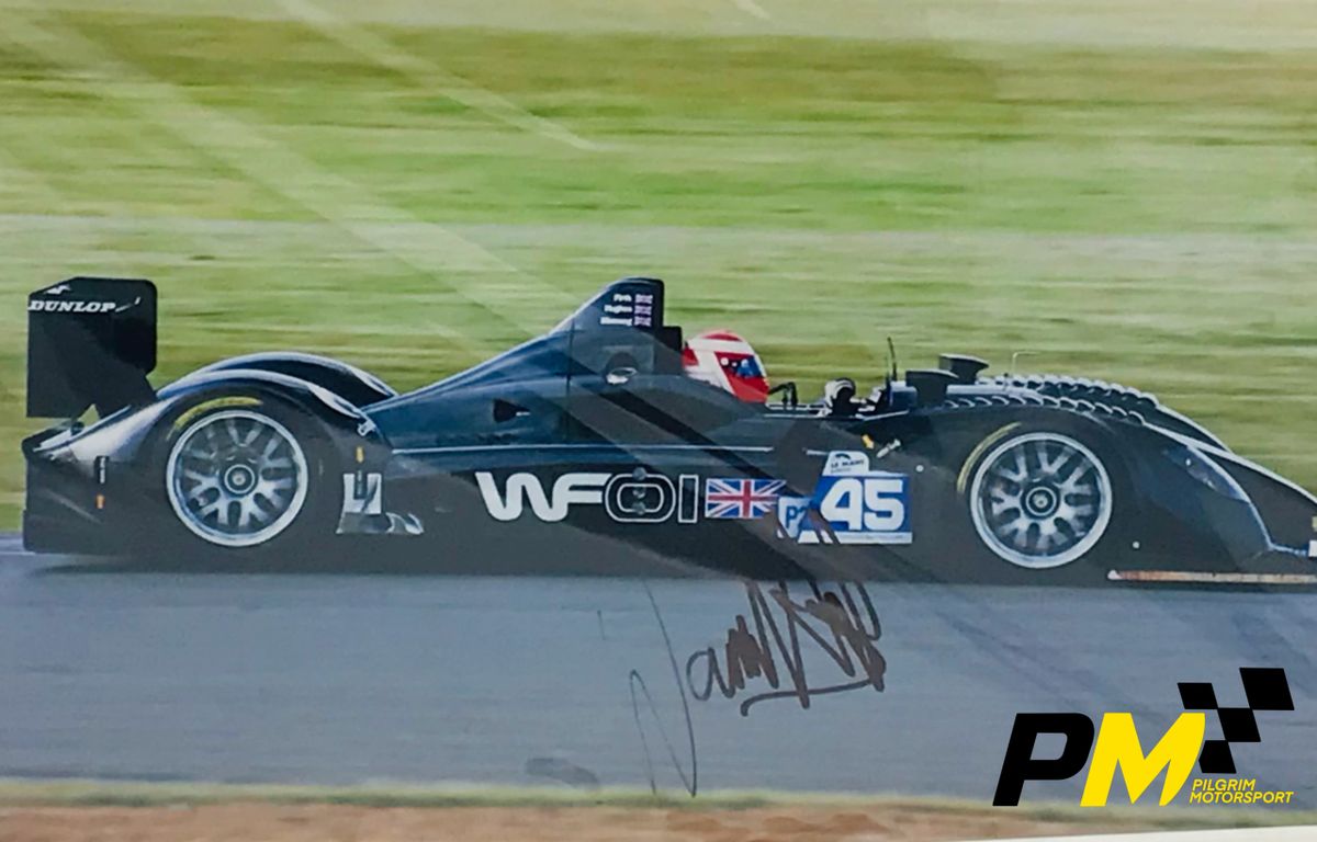 Warren Hughes Embassy Racing LMP2 Hand Signed Mounted Photograph 1