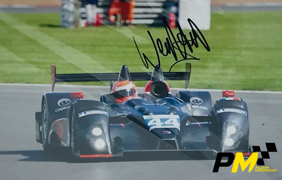 Warren Hughes Embassy Racing LMP2 Hand Signed Mounted Photograph 2