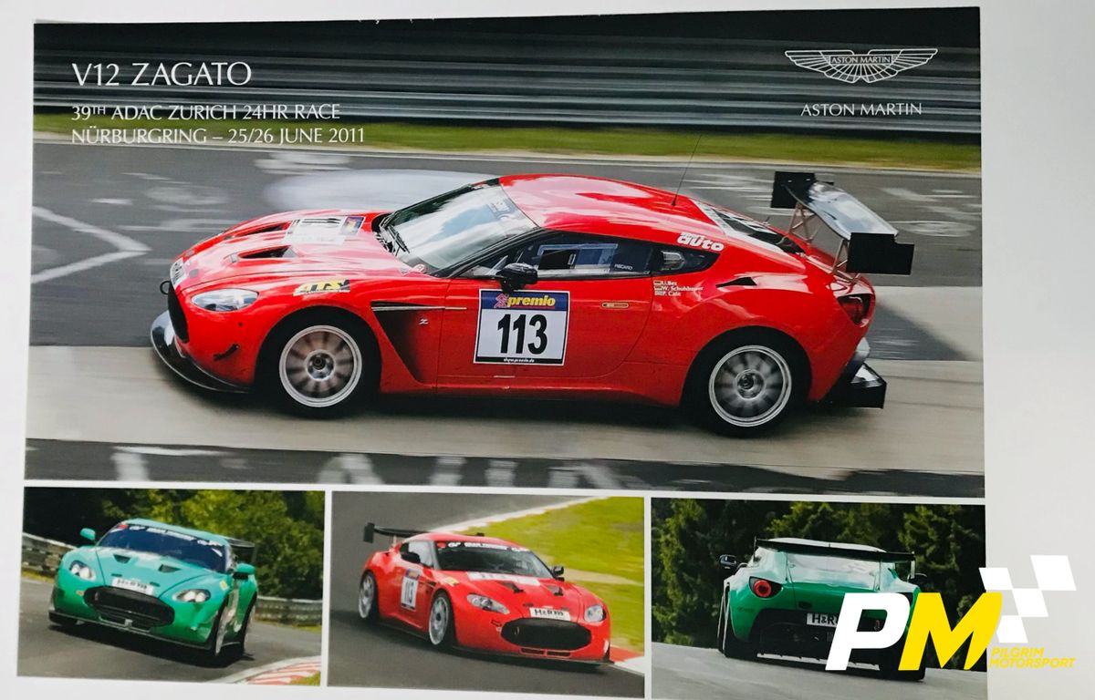 Genuine Aston Martin Racing V12 Zagato Nürburgring 24 Hour Race 2011