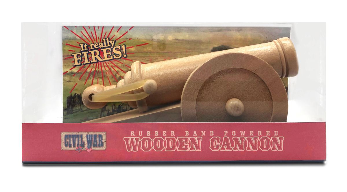 Rubber Band Powered Wooden Cannon