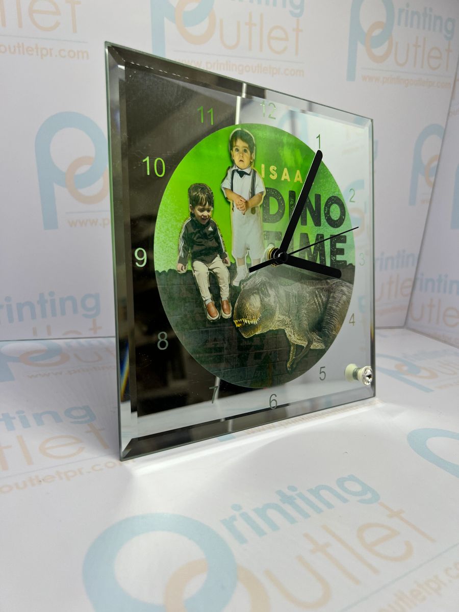 Square Glass Clock
