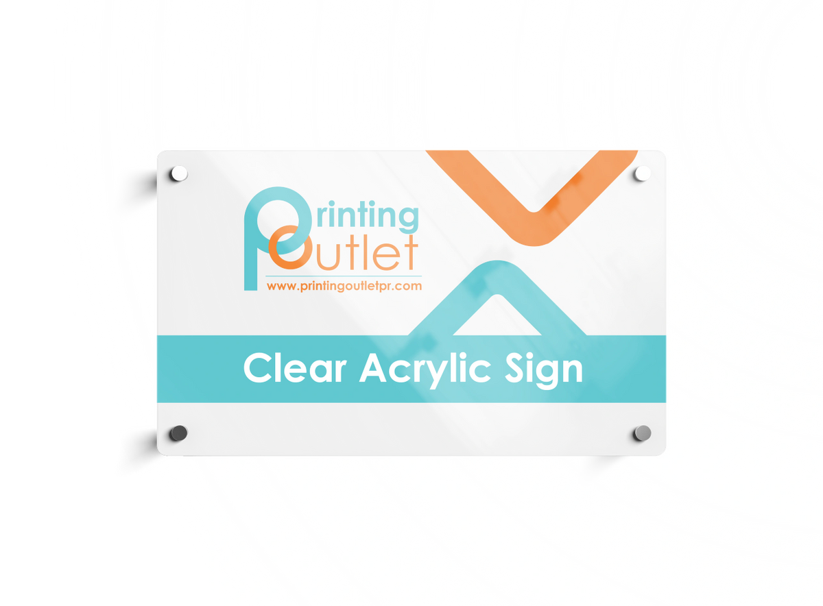 Clear Acrylic Sign