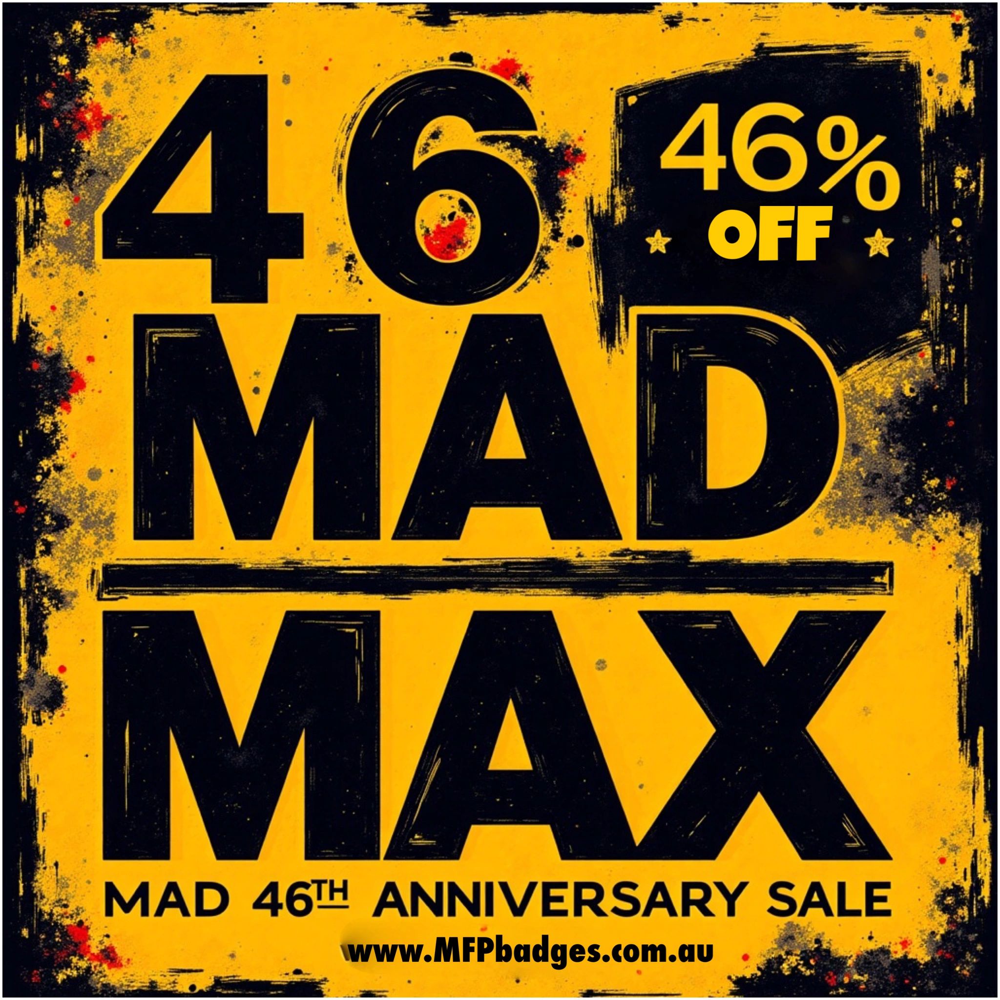 Mad Max Badges - Main Force Patrol - MFP - Badges