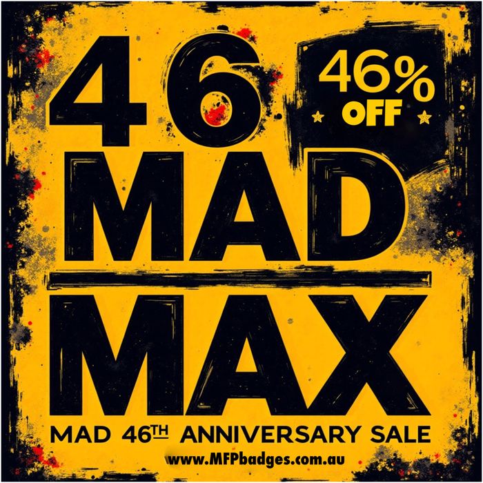 Mad Max Badges - Main Force Patrol - MFP - Badges