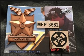 MFP Badges, Mad Max Badges - Main Force Patrol - MFP - Badges