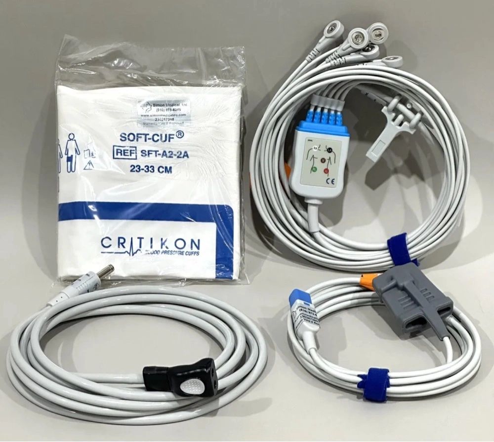 Philips Accessories Kit Cable Bundle - 5-Lead ECG, “FAST” SPO2, NIBP ...