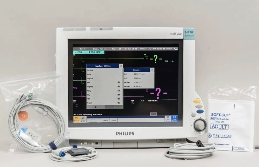 Philips IntelliVue MP70 Anesthesia Monitor With CO2 And Gas Analyzer G5 ...