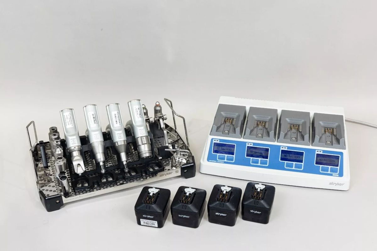 Stryker System 8 FOUR HANDPIECE Set & Charger