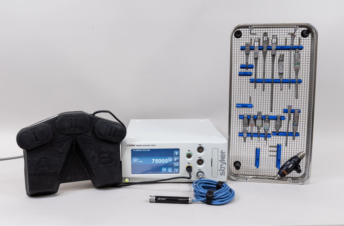 Stryker Pi Drive Drill Set 5407-100-000 with 15 Attachments