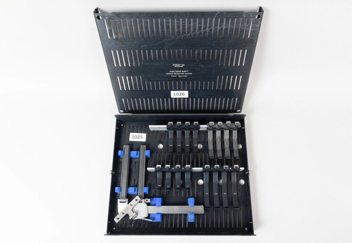 Koros Super-Slide II Self-Retaining Lumbar Retractor Set 7329-00