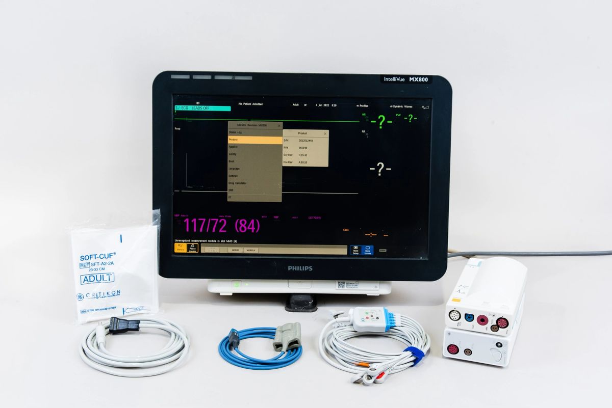 Philips Intellivue MX800 Anesthesia CO2 Monitor With M3001A & 867041 ...