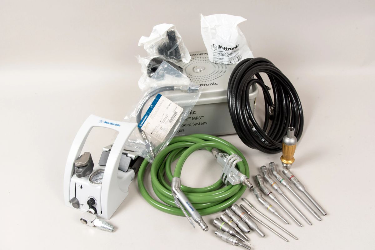Medtronic MR8 PM810 PNEUMATIC Touch Drill Set with Choice of 5 ...