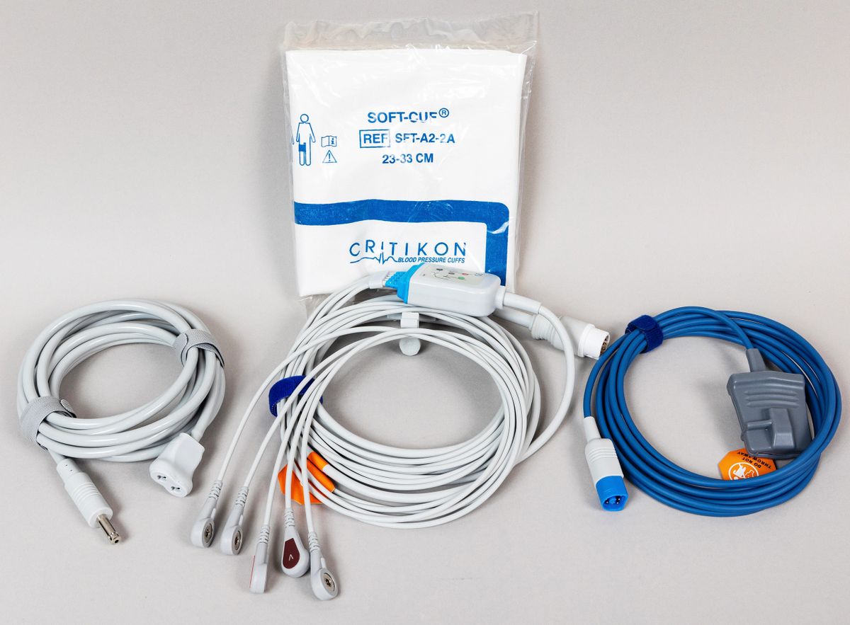 Philips Accessories Kit Cable Bundle - 5-Lead ECG, “FAST” SPO2, NIBP ...