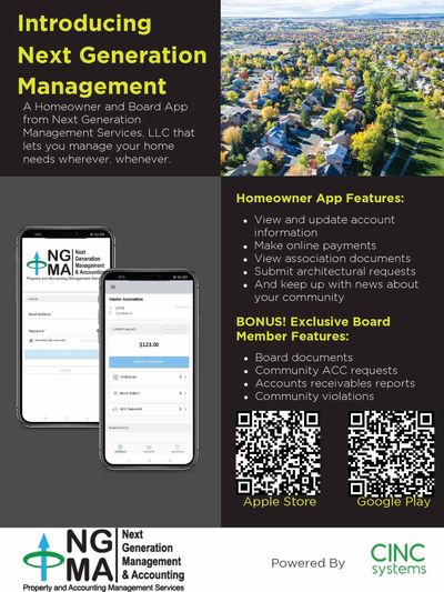 NGMA Homeowner App | Next Generation Management