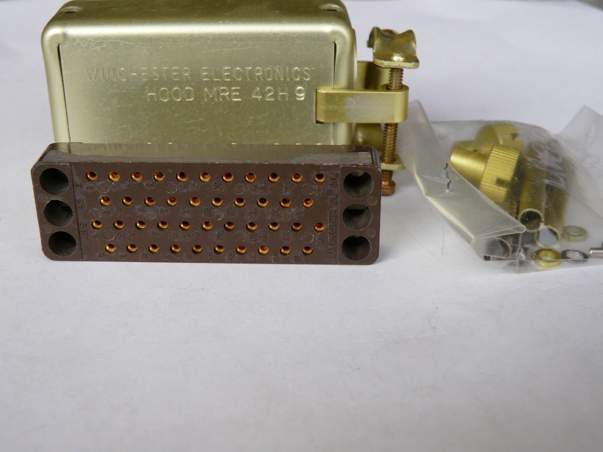Winchester Electronics 42 pin F/M connector with hood and actuator