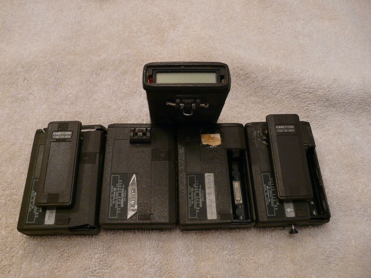 NEC R3D4-A VHF Pager Lot of 5 each.