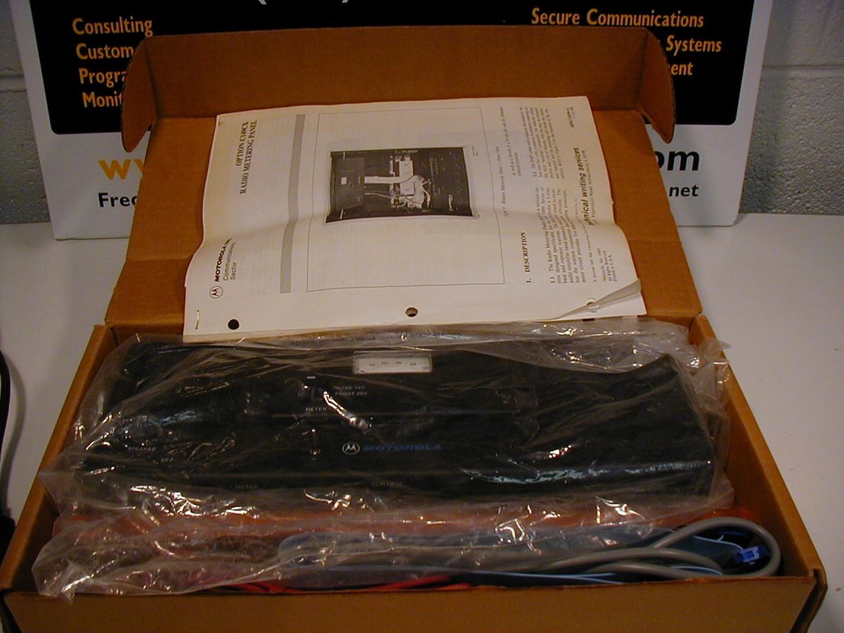 Motorola TLN2418A MSF5000 Radio Metering Panel New