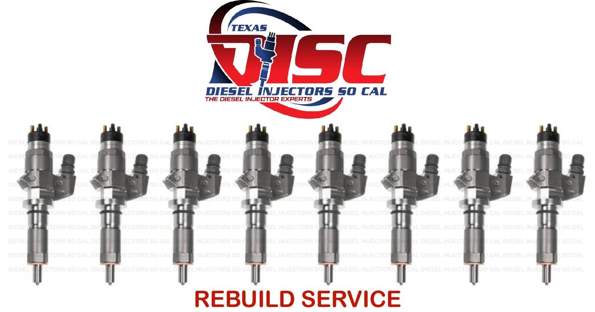 2001-2004 Duramax LB7 Injector Rebuild Service - Set of Eight (8)