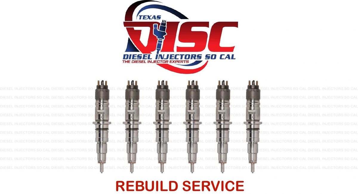 2007-2018 6.7L Cummins Injector Rebuild Service - Set of Six (6)