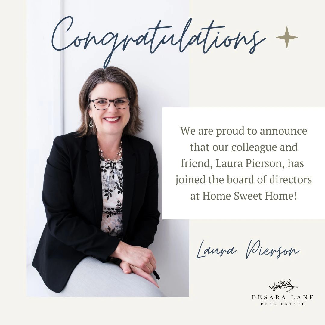 Laura Pierson joins Home Sweet Home's Board of Directors!