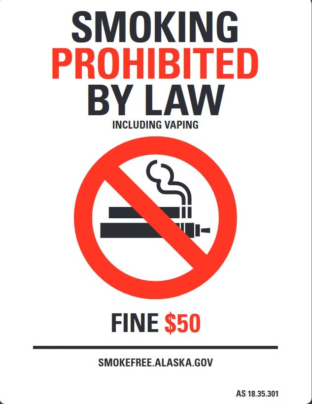 AK - No Smoking Sign