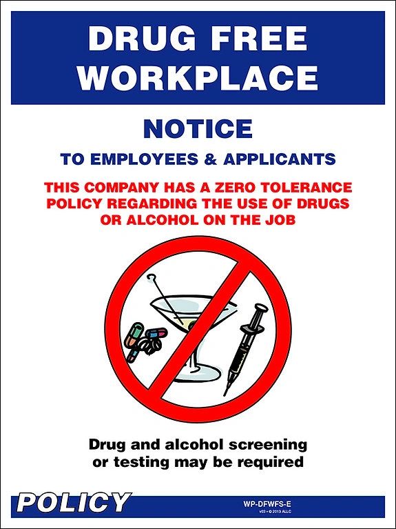 Drug Free Workplace Poster