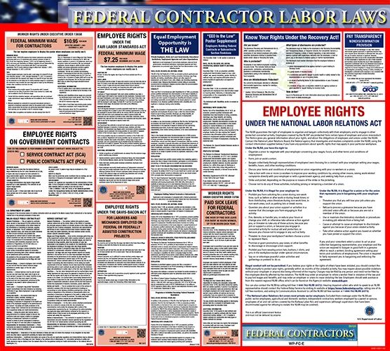 Federal Labor Law Posters Government Contractors