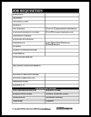 Job Requisition Form - Download