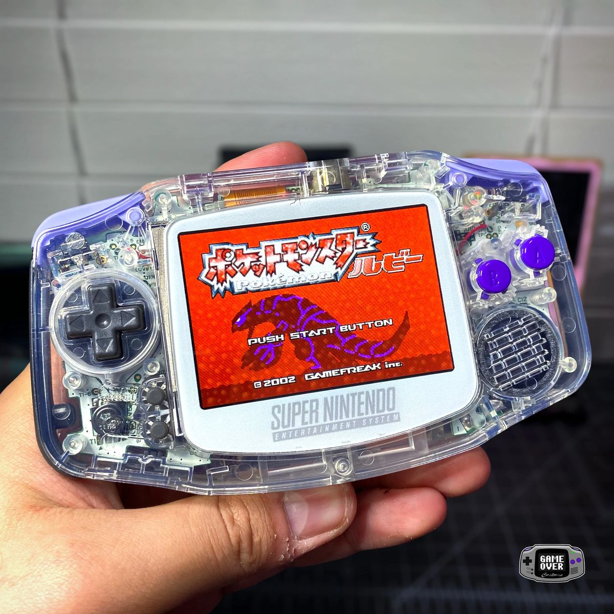 Gameboy Advance “Mirror Clear SNES Edition”