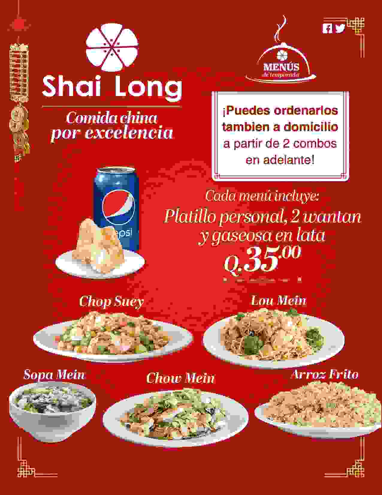 Shai Long - Promociones, Favoritos, Comida China | Shai Long