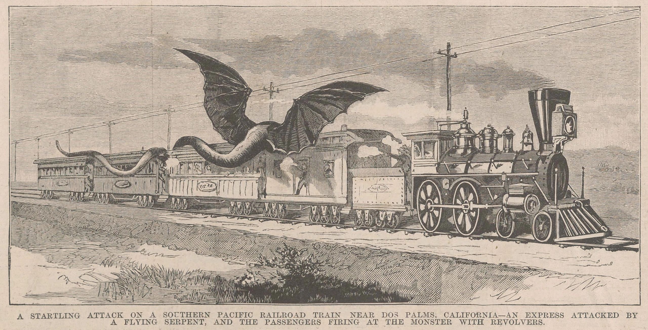 The Flying Serpent Who Battled a Train and Other American Dragons