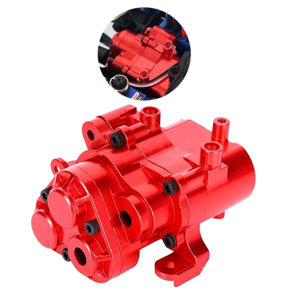 TRX4 Aluminum Transmission Housing Red