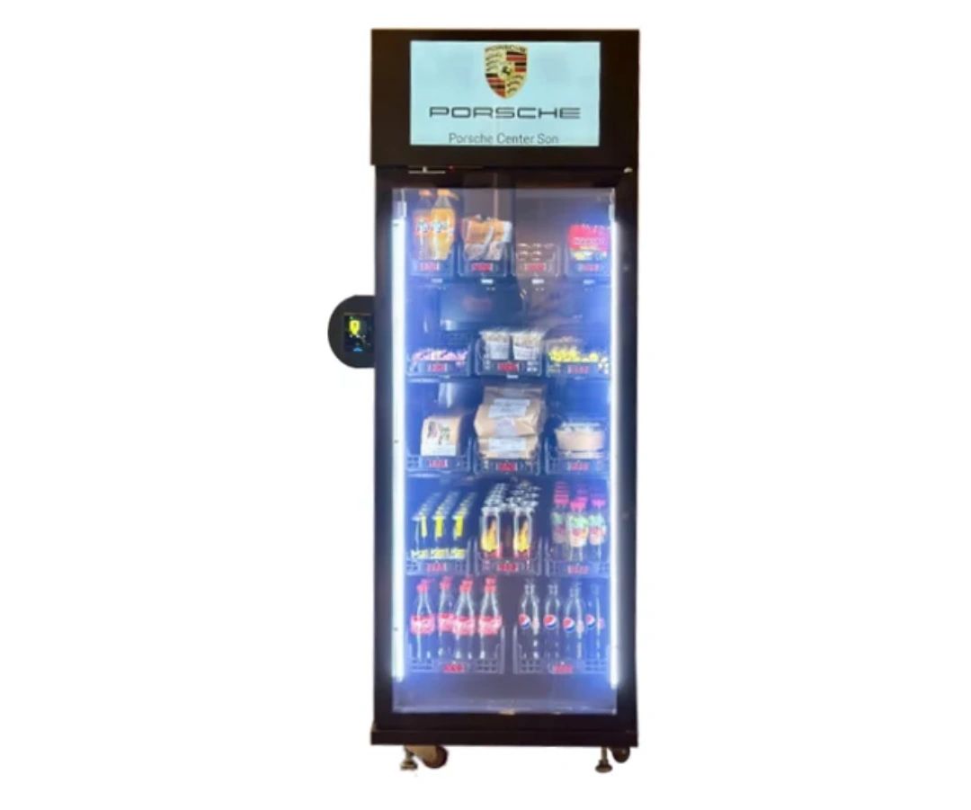 Smart cooler vending machine/ available upon request for businesses only