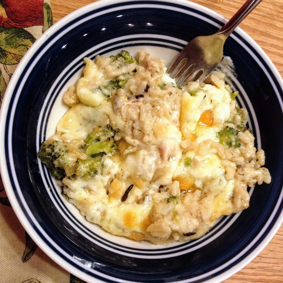 Chicken, Wild Rice & Broccoli Casserole