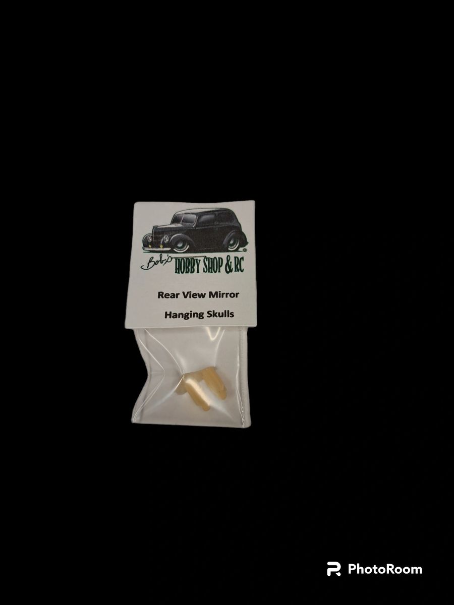 3D Printed Rear View Mirror Hanging Skulls