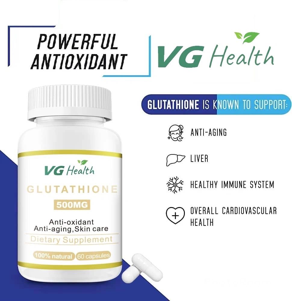 VG Health, Glutathione 500mg x 60 Capsules