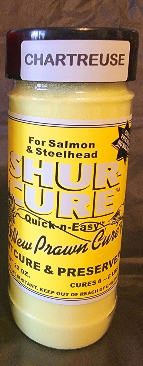 Mr. SHUR-CURE Quick-n-Easy LIQUID PRAWN Cure Chartreuse 22oz.