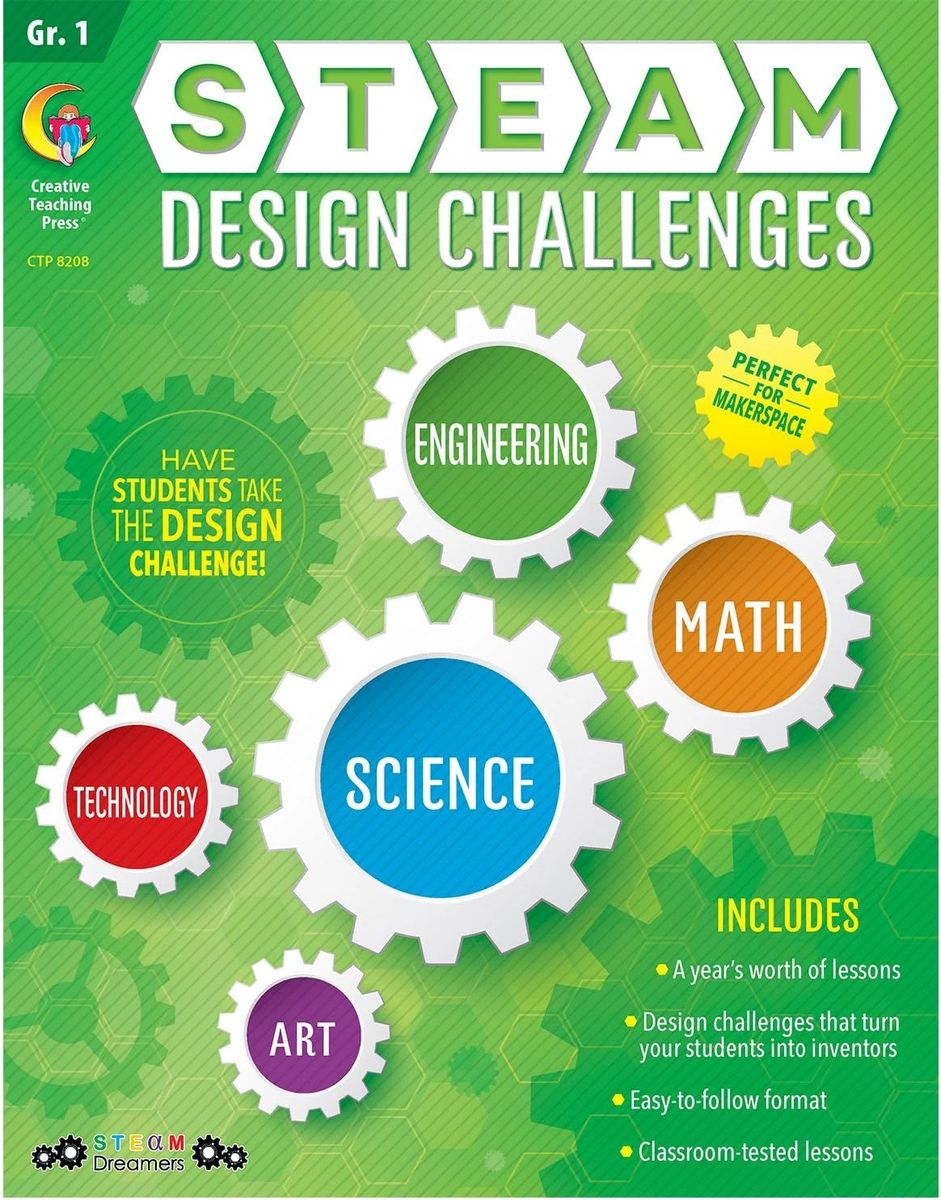 Creative Teaching Press STEAM Design Challenges Grade 1