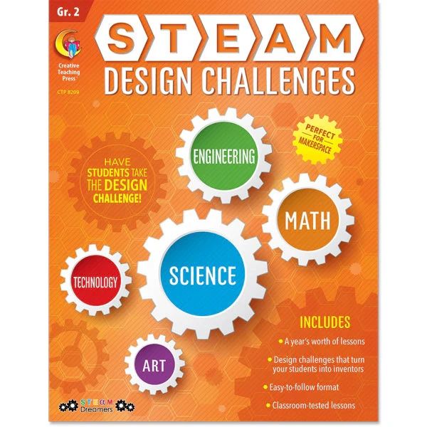 Creative Teaching Press STEAM Design Challenges Grade 2