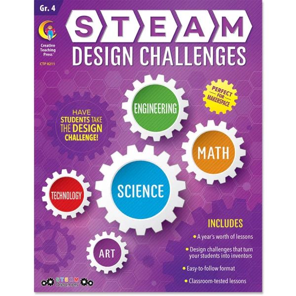 Creative Teaching Press STEAM Design Challenges Grade 4