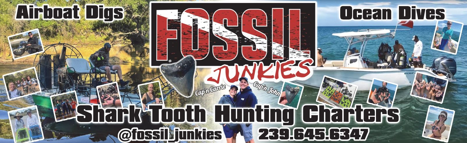 Fossil Junkies - Shark Tooth Dive Charters & Airboat Fossil Tours ...