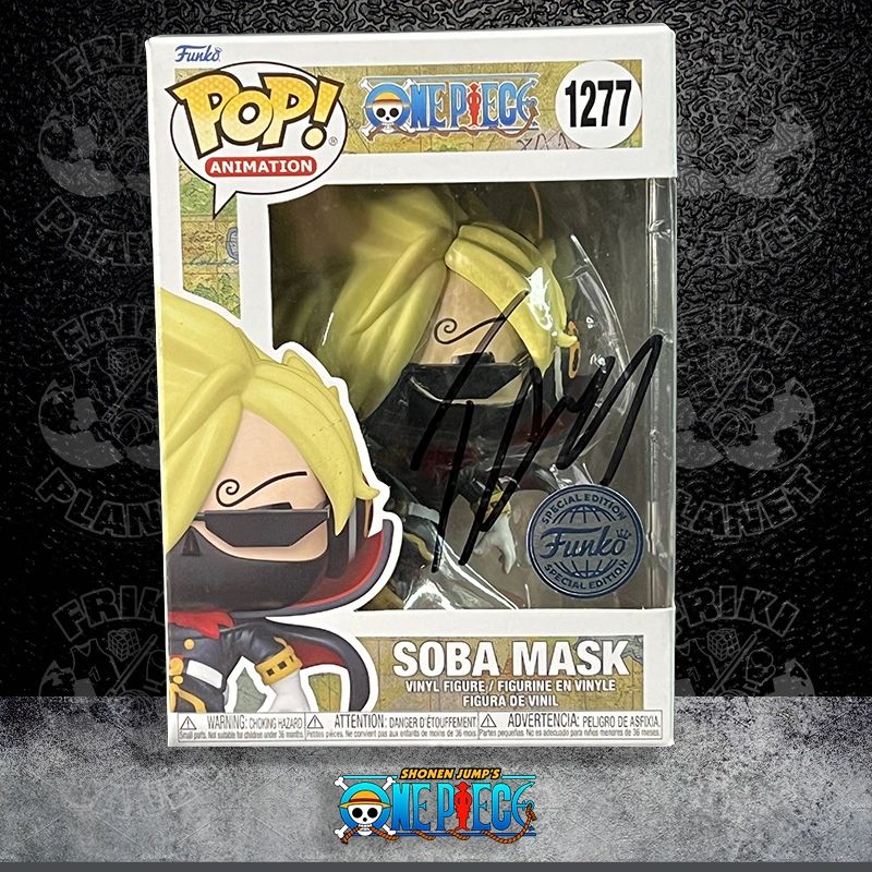 Funko de Soba Mask autografiado por Taz Skylar - One Piece [1277 ...